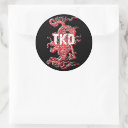 Tae Kwon Do Dragon Stickers | Zazzle