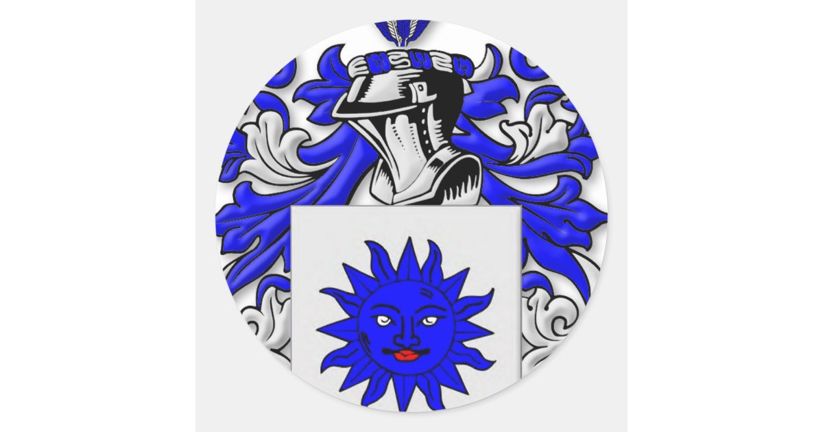 Tafoya Coat of Arms Classic Round Sticker | Zazzle