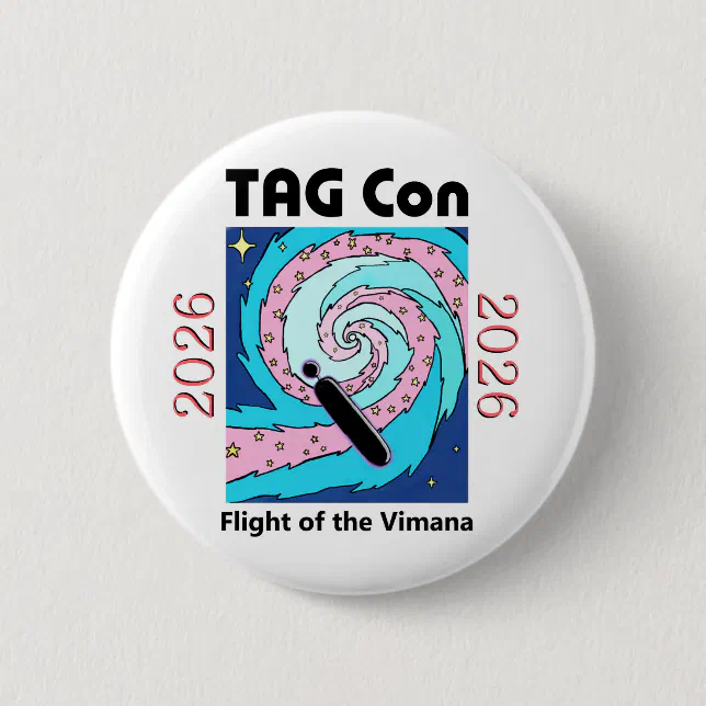 TAG Con 2026 Flight of the Vimana Button | Zazzle
