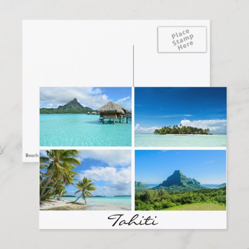 Tahiti and French Polynesia landscapes postcard | Zazzle