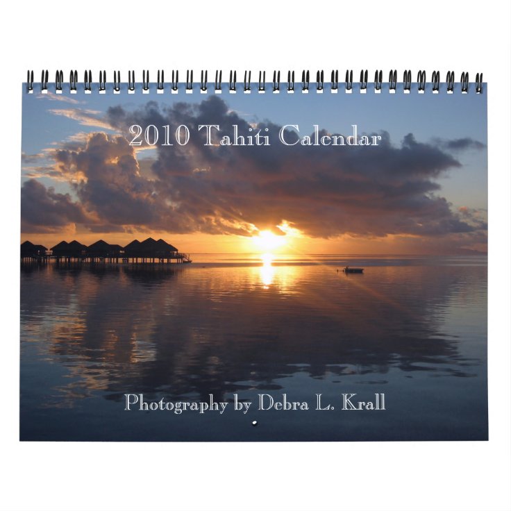 Tahiti Calendar | Zazzle