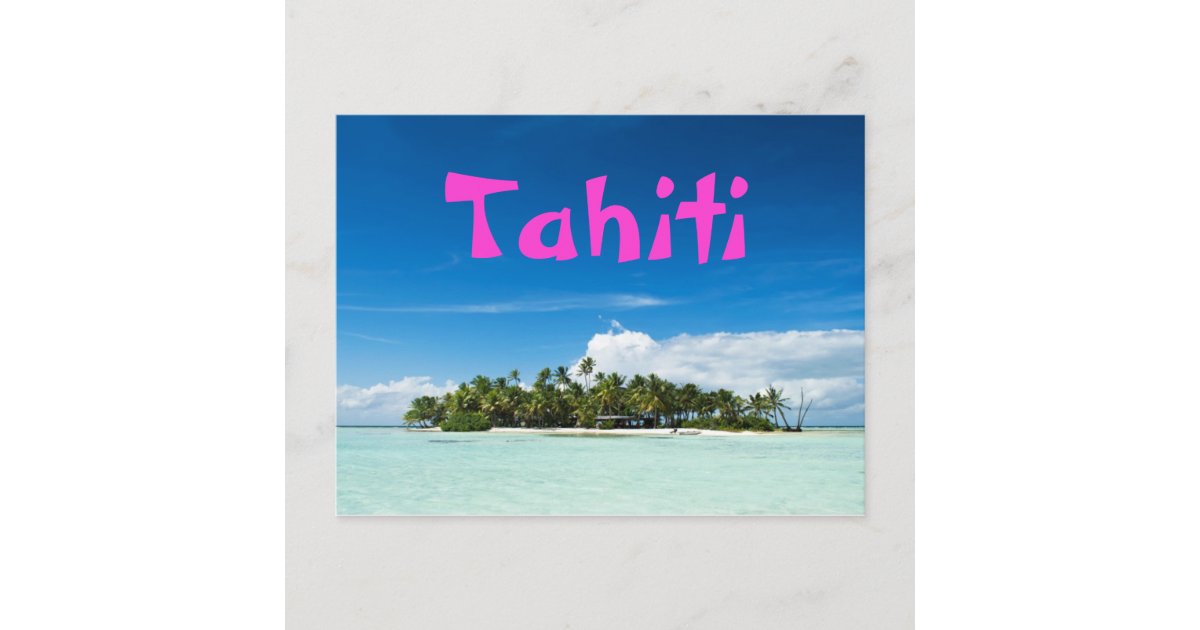 Tahiti island postcard | Zazzle