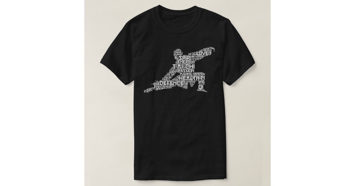 Tai Chi Words T-Shirt | Zazzle