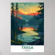 Taiga Forest Illustration Travel Poster | Zazzle