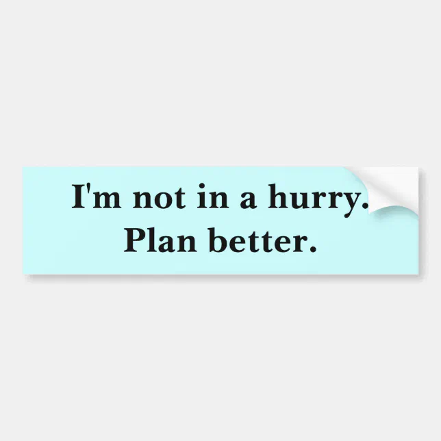 Tailgater bumper sticker | Zazzle