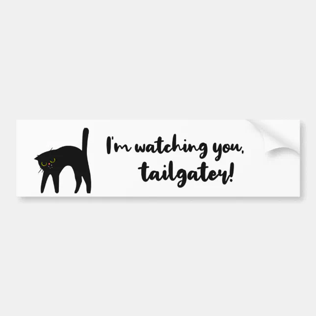 Tailgater Bumper Sticker | Zazzle