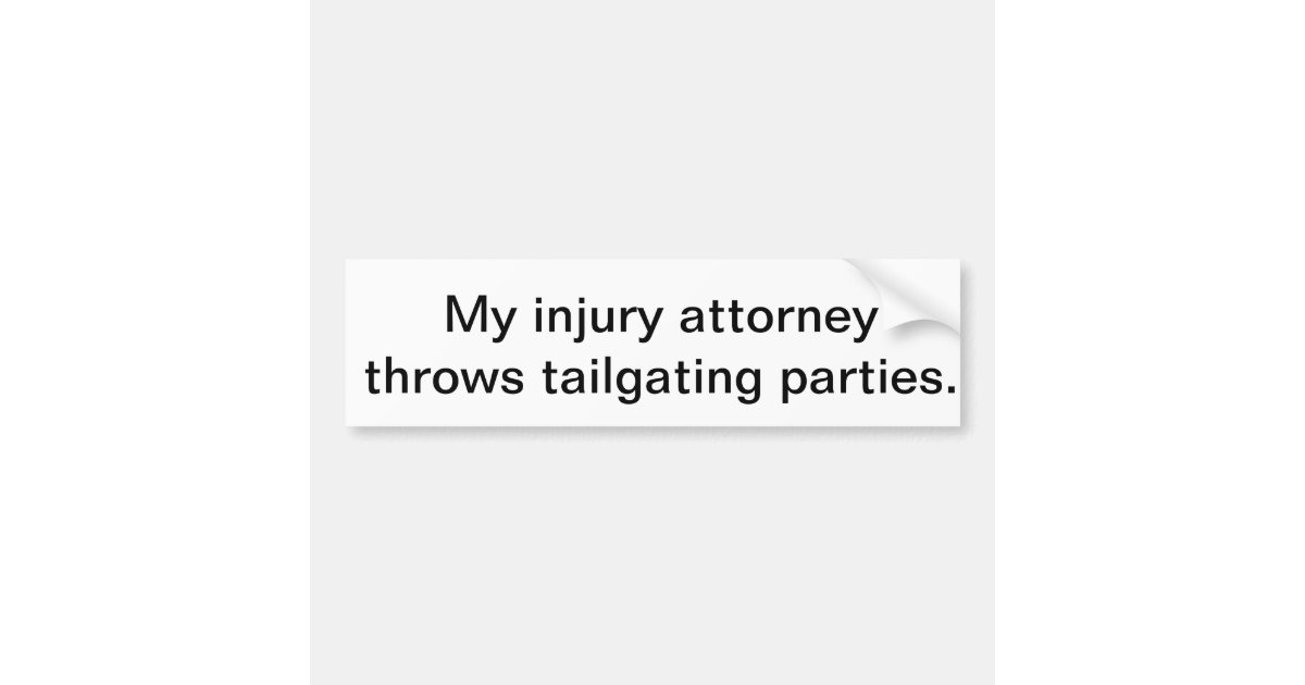 Tailgating Bumper Sticker | Zazzle