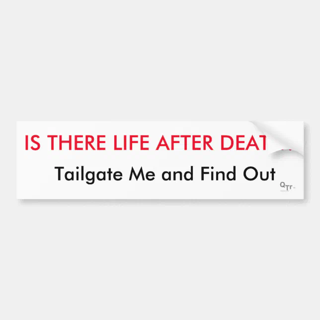 tailgating bumper sticker | Zazzle