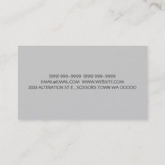 Tailor, Alterations, Tailoring, Seamstress, Tailor Business Card | Zazzle