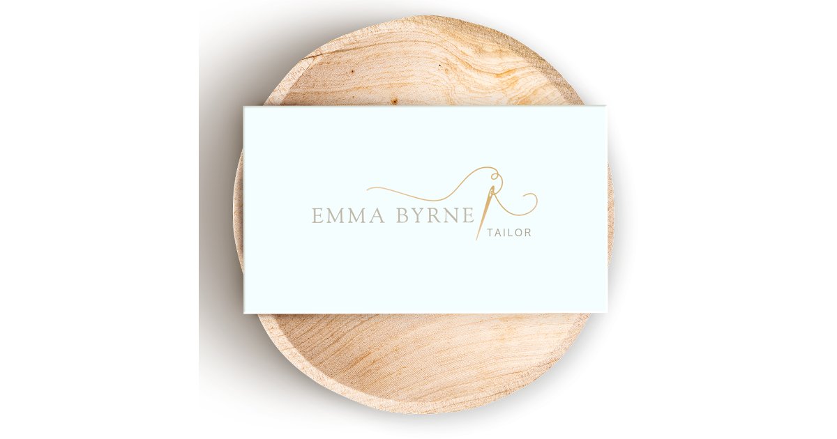 Tailor Needle and Thread Business Card | Zazzle