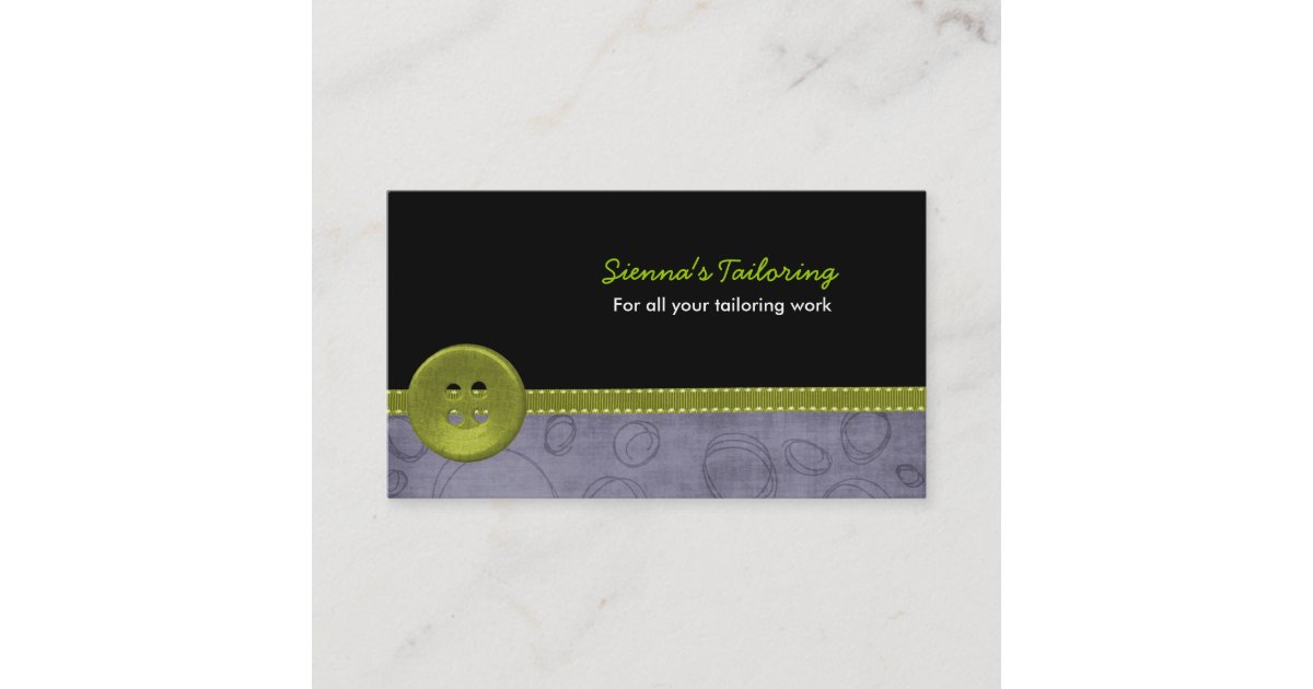Tailoring Business Card | Zazzle