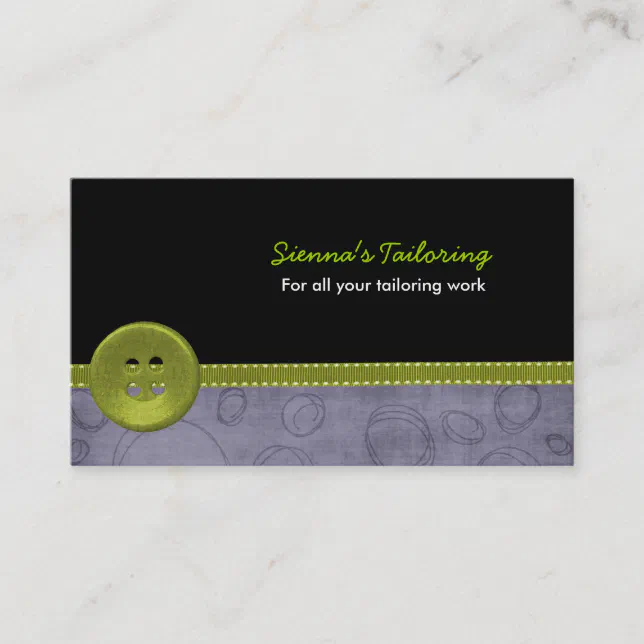Tailoring Business Card | Zazzle