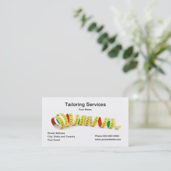 Tailoring Services Business Card | Zazzle