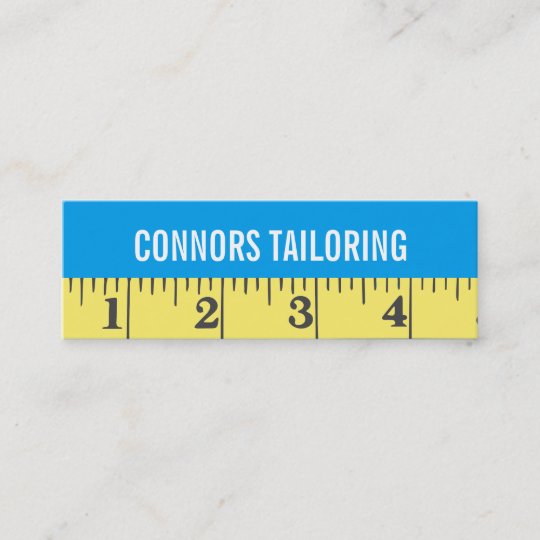 Tailors Measuring Tape Sewing Mini Business Card | Zazzle.com