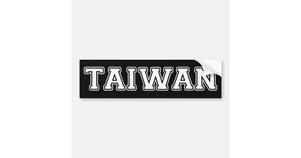 Taiwan Bumper Sticker | Zazzle