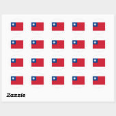 Taiwan Flag Classic Round Sticker | Zazzle