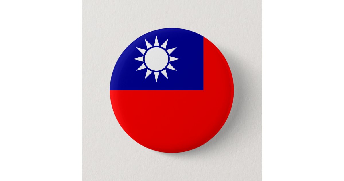 taiwan flag pinback button | Zazzle