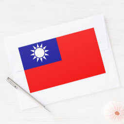 TAIWAN* Flag Sticker | Zazzle