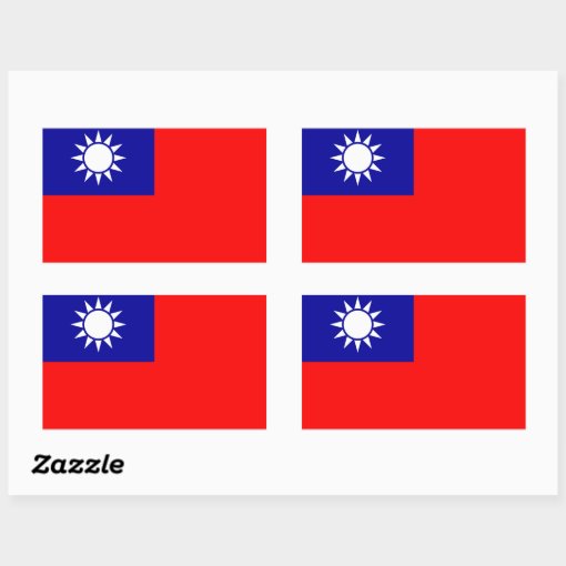 TAIWAN* Flag Sticker | Zazzle