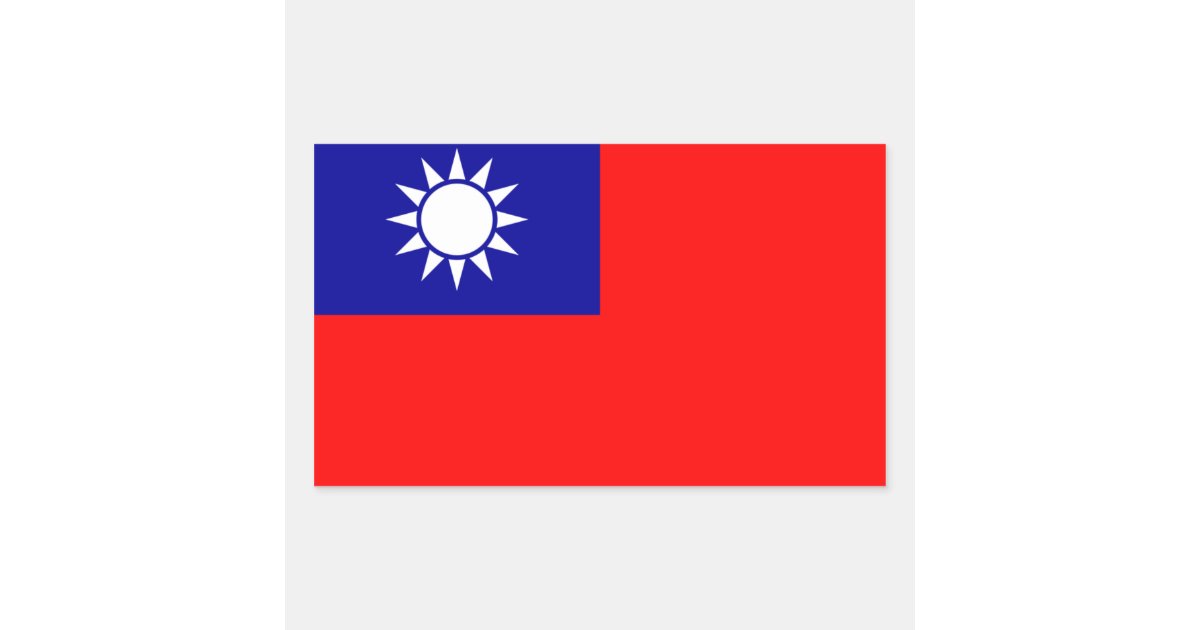 TAIWAN* Flag Sticker | Zazzle
