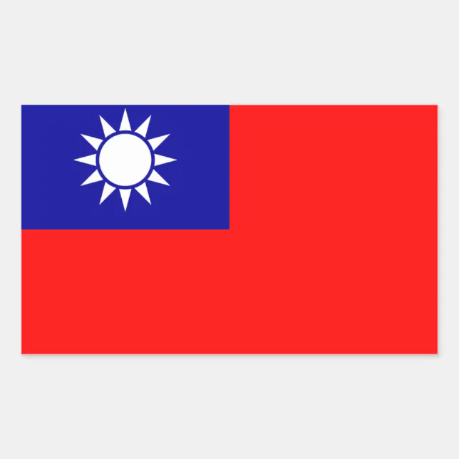 TAIWAN* Flag Sticker | Zazzle