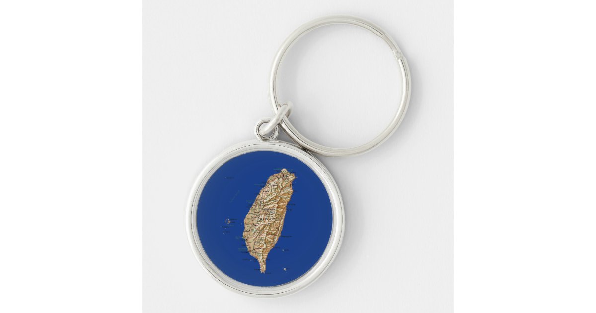 Taiwan Map Keychain | Zazzle