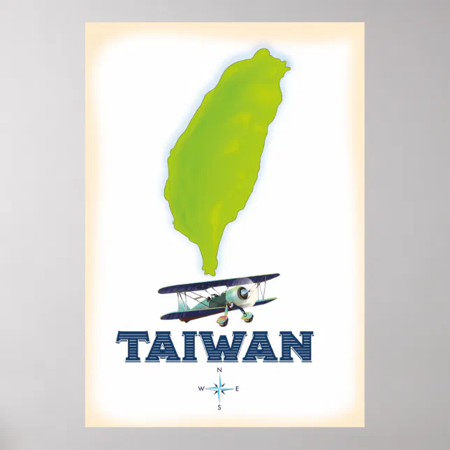 Taiwan Map Poster | Zazzle