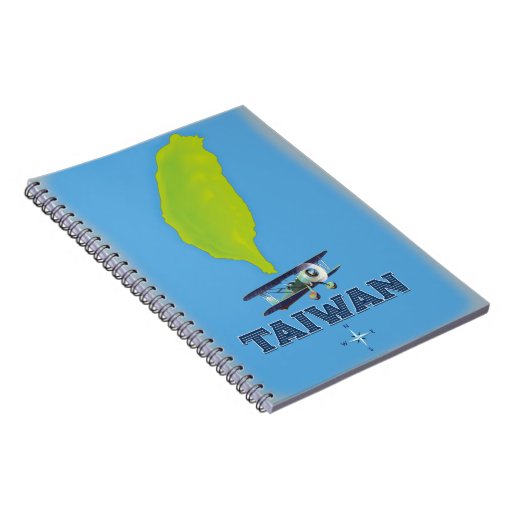 Taiwan Vintage Map Notebook | Zazzle
