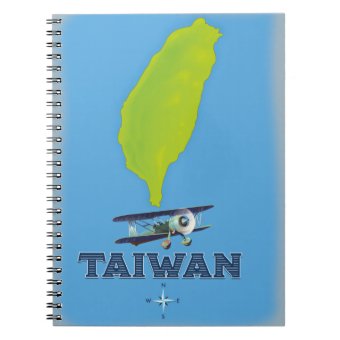 Taiwan Vintage Map Notebook | Zazzle
