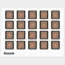 Taizokai Mandala Square Sticker | Zazzle