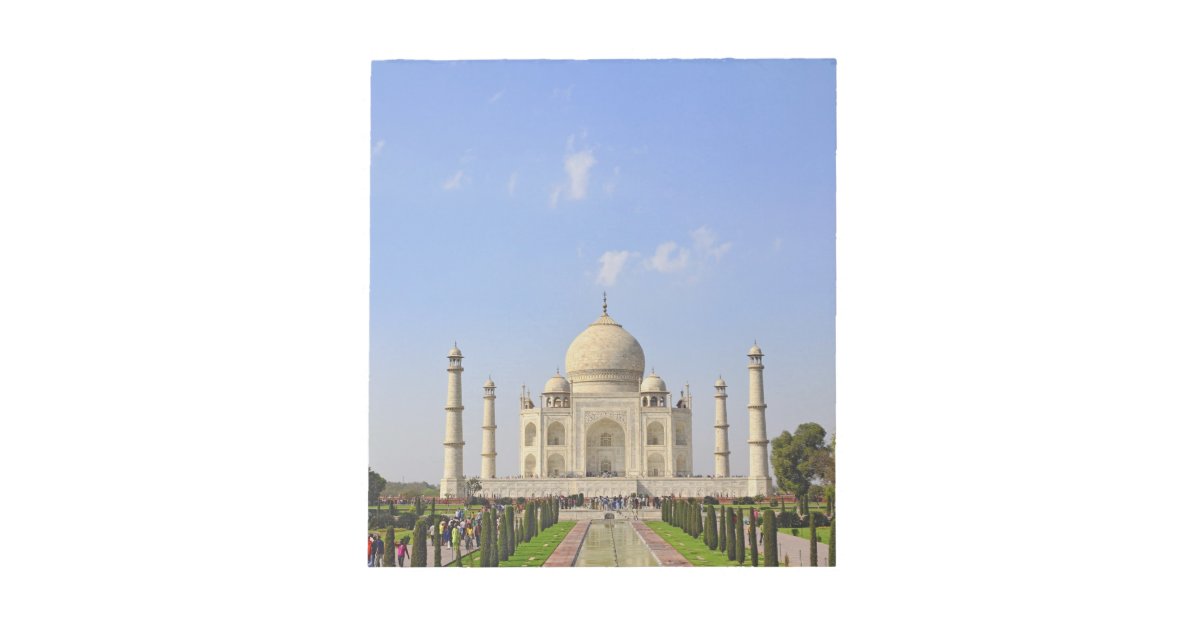 Taj Mahal, a mausoleum located in Agra, India, Notepad | Zazzle