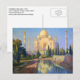 Taj Mahal Colin Campbell Cooper Postcard | Zazzle