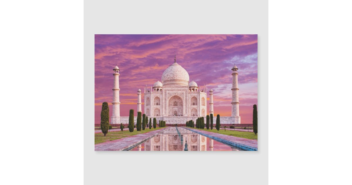 Taj Mahal Magnetic Card | Zazzle