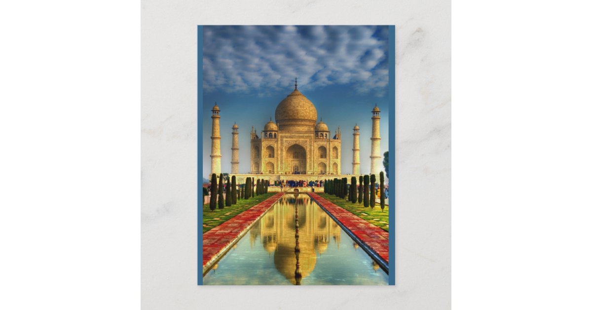 Taj Mahal Photo Postcard | Zazzle