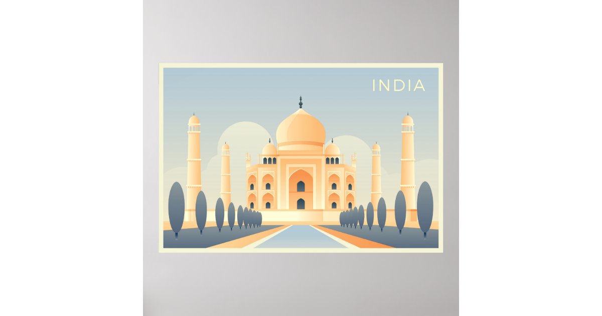 Taj Mahal travel Poster | Zazzle