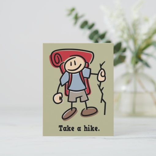 Take a Hike Postcard | Zazzle