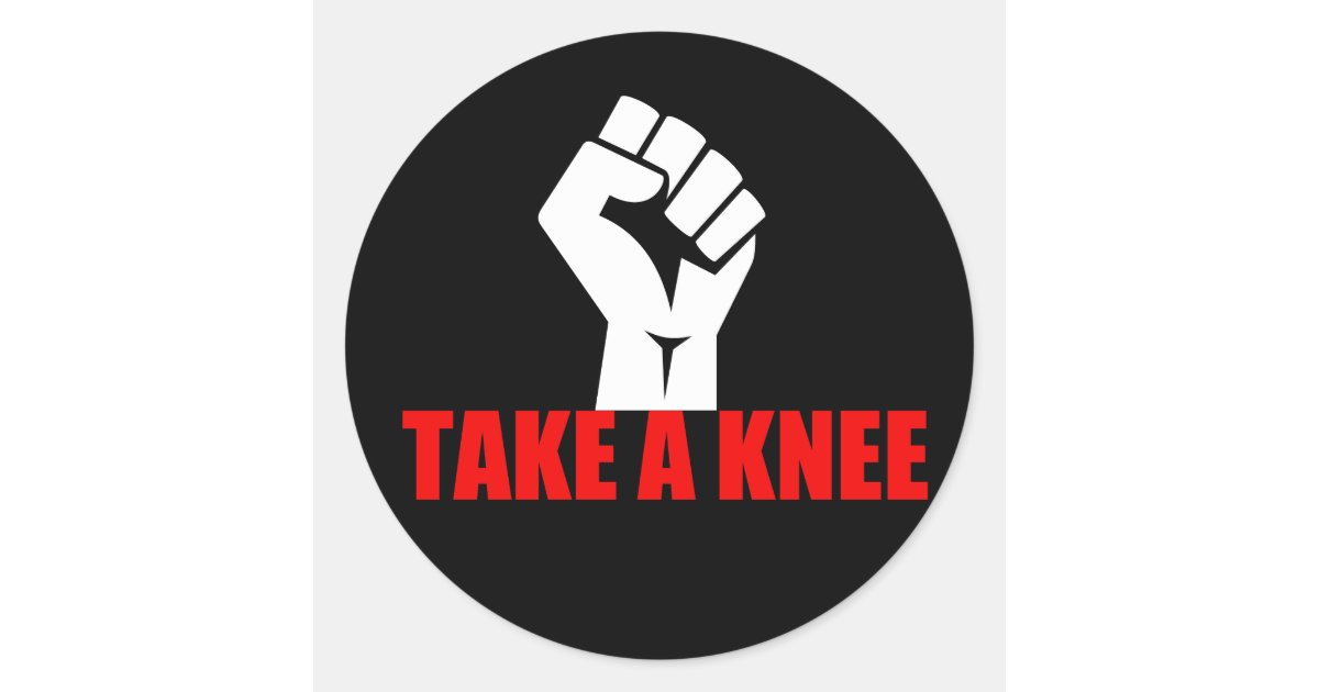 Take a Knee Classic Round Sticker | Zazzle
