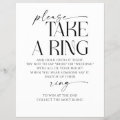 Take A Ring Game Bridal Shower Game Flyer | Zazzle