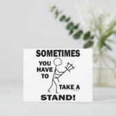 Take A Stand Postcard | Zazzle