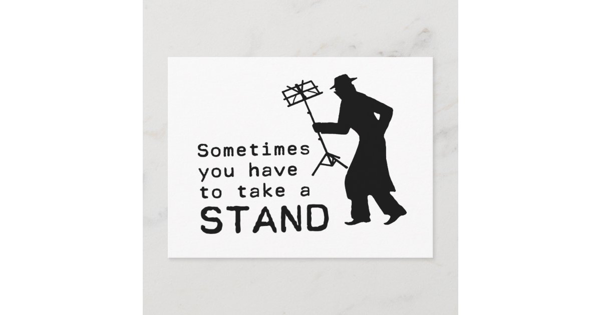 Take a Stand Postcard | Zazzle