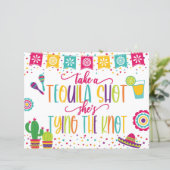 Take a Tequila Shot She's Tying the Knot Sign | Zazzle