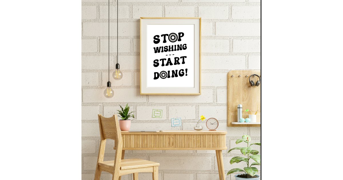 Take Action Motivation Poster | Zazzle