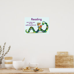 Take an Adventure with Reading Literacy Poster | Zazzle
