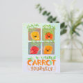 Take Carrot Yourself | Motivational Quote Pun Postcard | Zazzle
