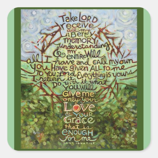Take Lord, Receive Catholic Prayer Sticker | Zazzle.com