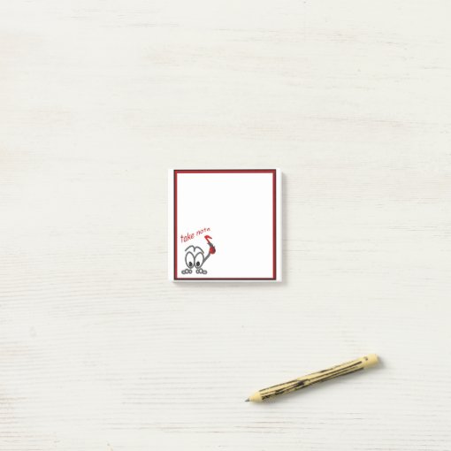 Take Note Music Teacher Funny Stickman Post It 3x3 | Zazzle