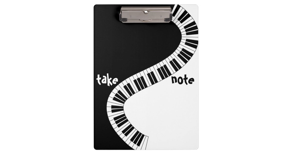 "Take Note" Musical Clipboard | Zazzle