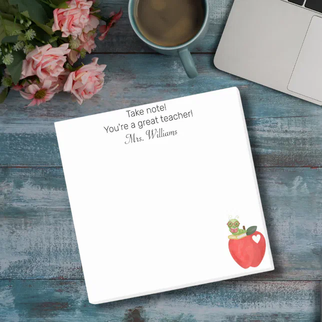Take note Youre great teacher,Teacher Appreciation | Zazzle