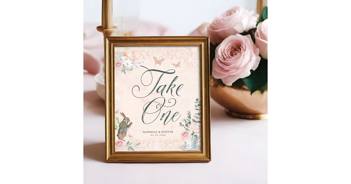 Take One Alice In Wonderland Poster | Zazzle