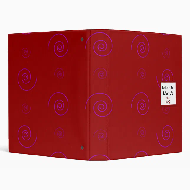 Take Out Menu Organizer Binder | Zazzle